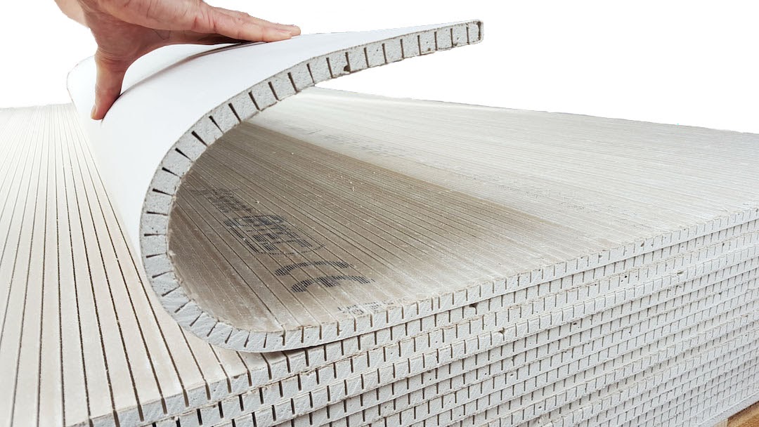 Flexible Plasterboard | Flexi Board Plasterboard | V Cut