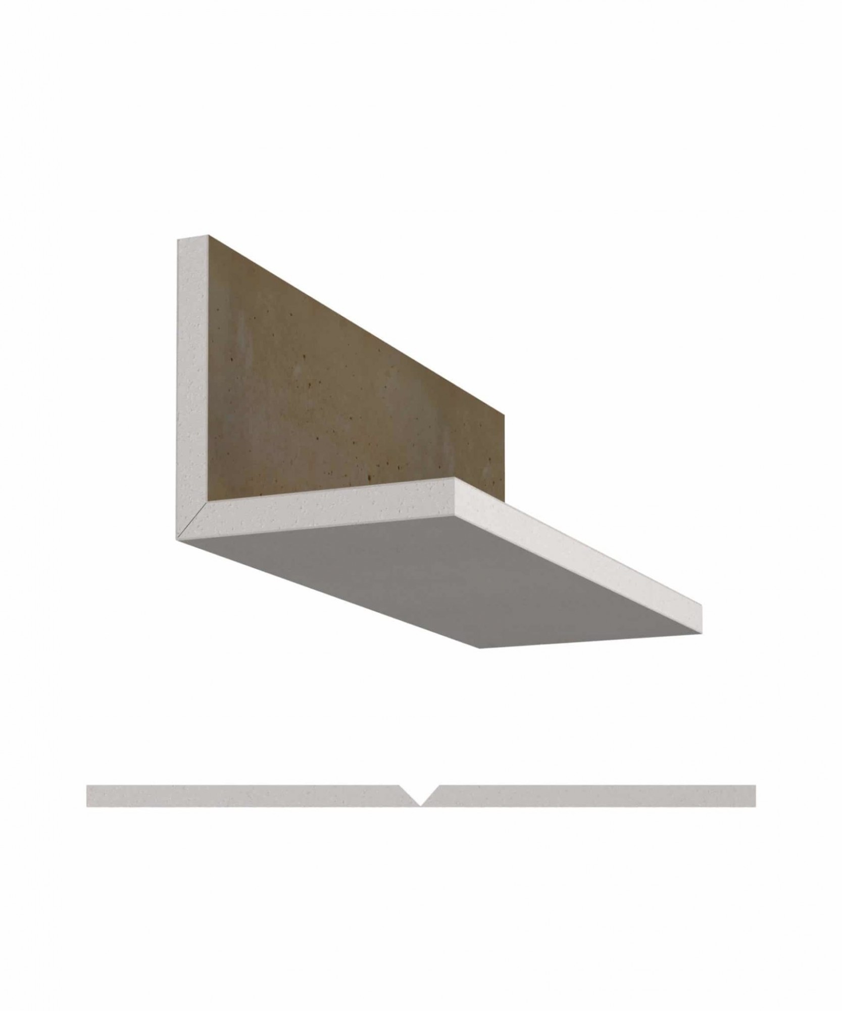 L Shape Cove Molding | Plasterboard Ceiling Mouldings | V Cut